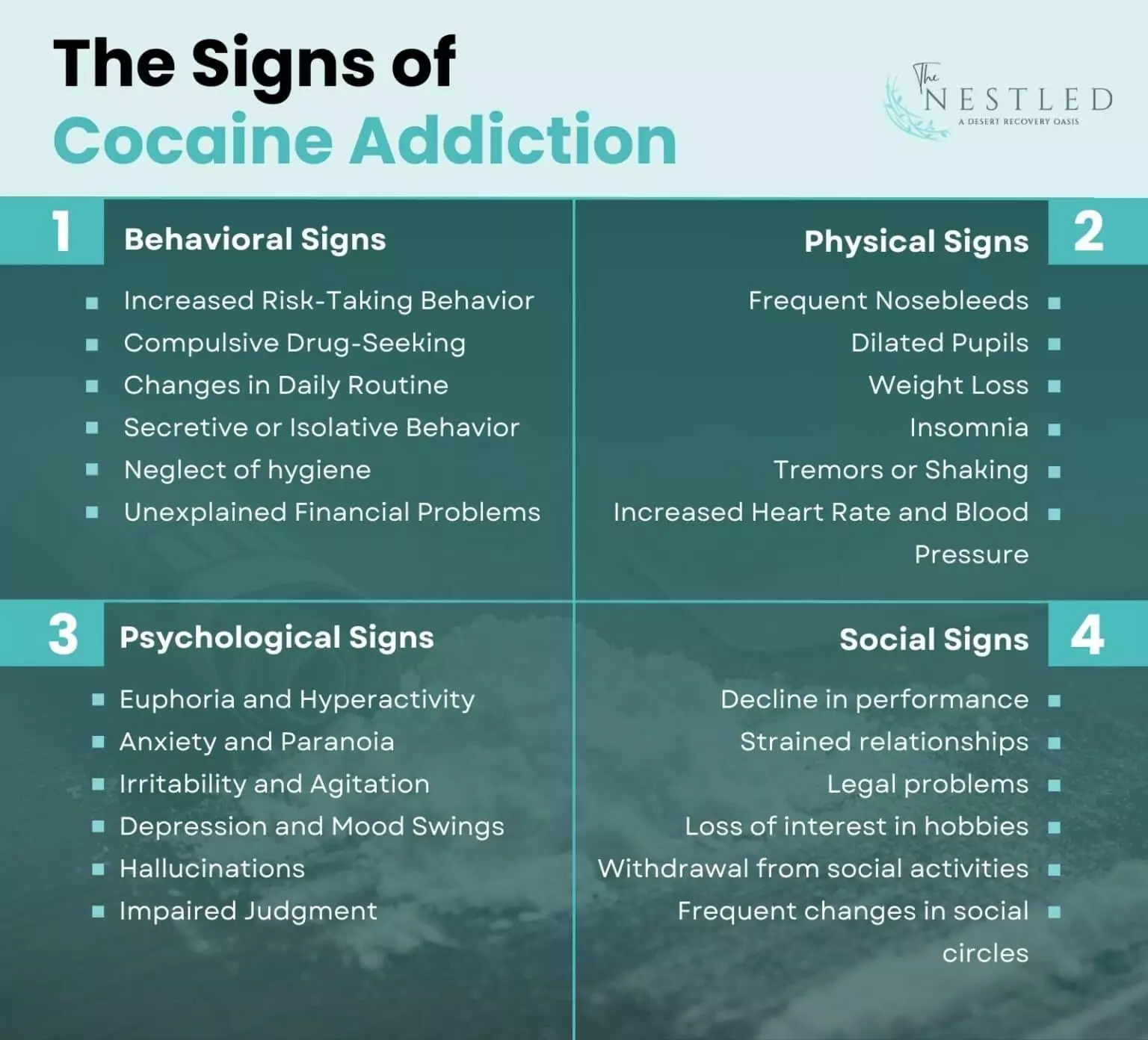 Cocaine Addiction: Signs, Causes, Effect, And Treatment | The Nestled ...